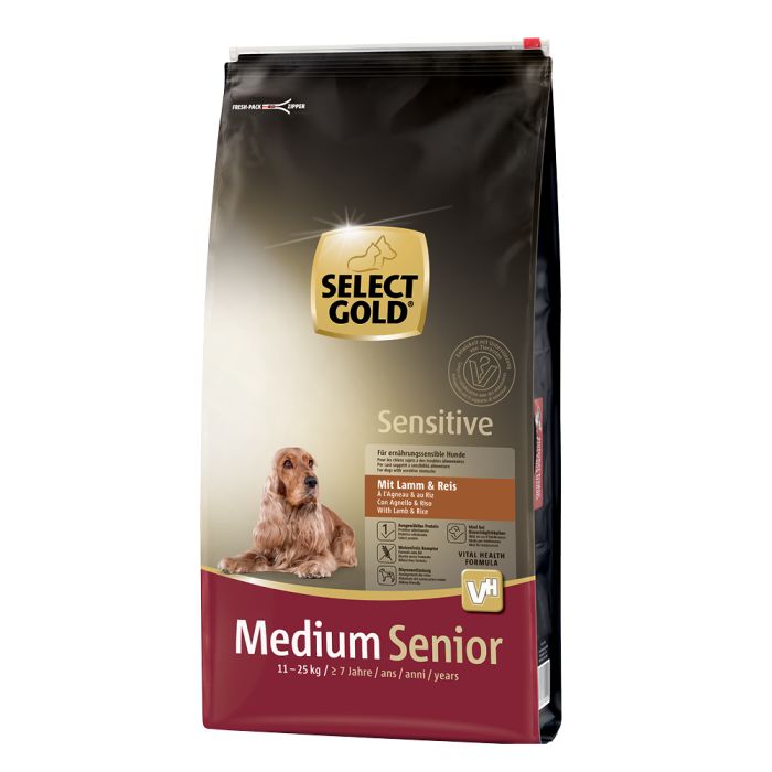 Select Gold Sensitive Senior Medium janjetina i riža | Suha hrana za ...