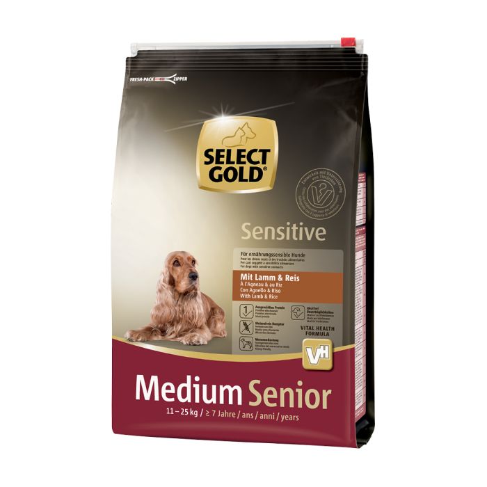 Select Gold Sensitive Senior Medium janjetina i riža | Suha hrana za ...